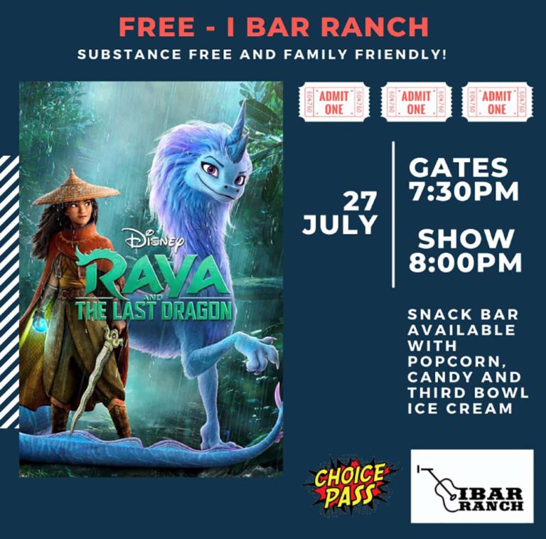 I Bar Ranch Summer Family Movie Series: Raya - The Last Dragon - Hey ...
