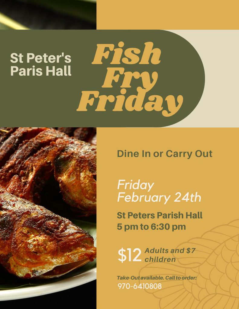 Fish Fry Flyer - Hey Crested Butte