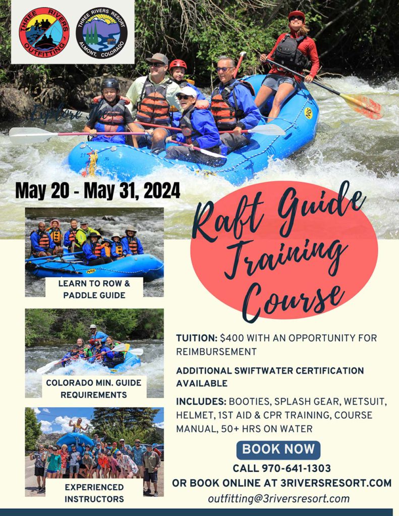 Raft Guide Training Course Flyer 2024 - 1 - Hey Crested Butte